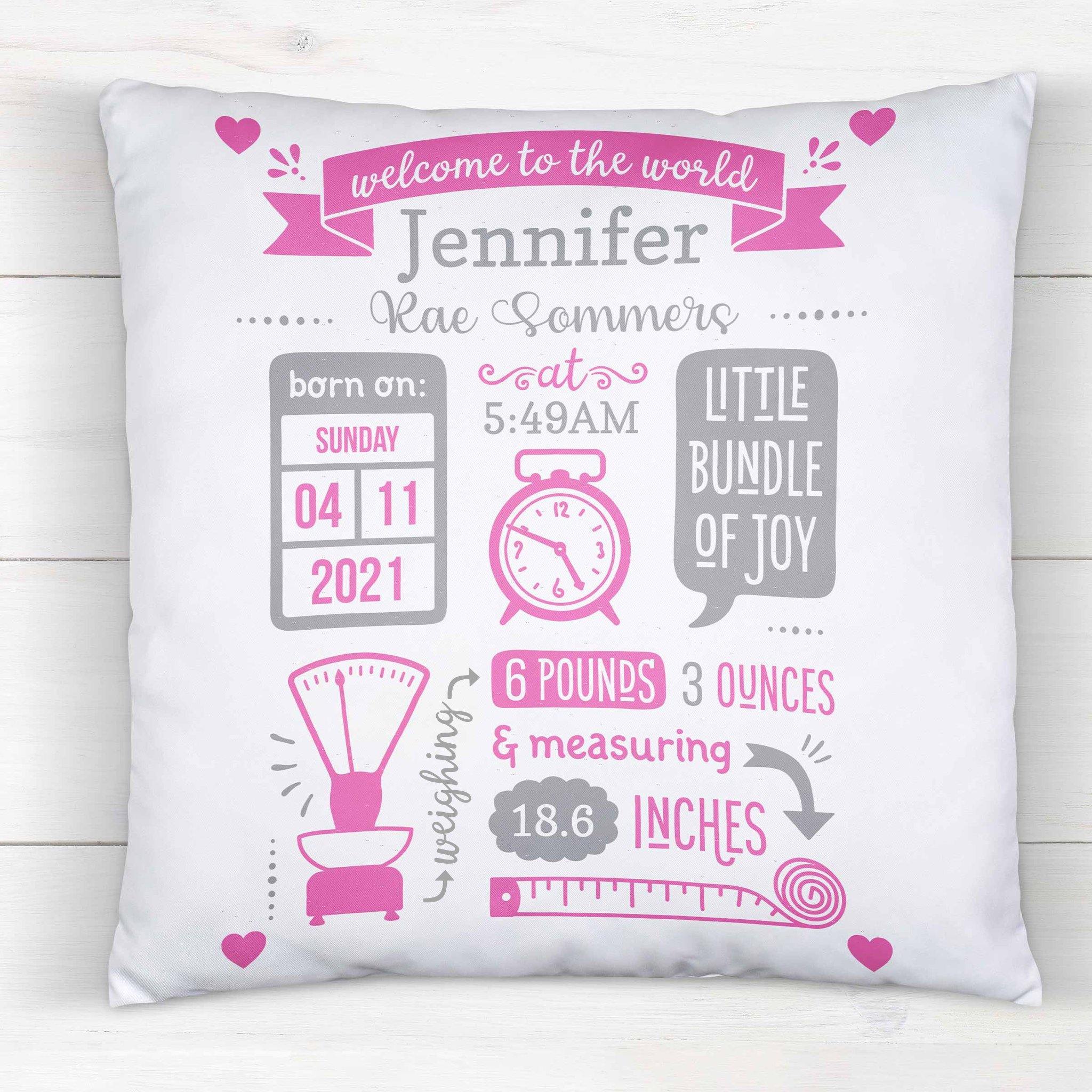 Personalized Baby Birth Stats Announcement Products - Customly Gifts