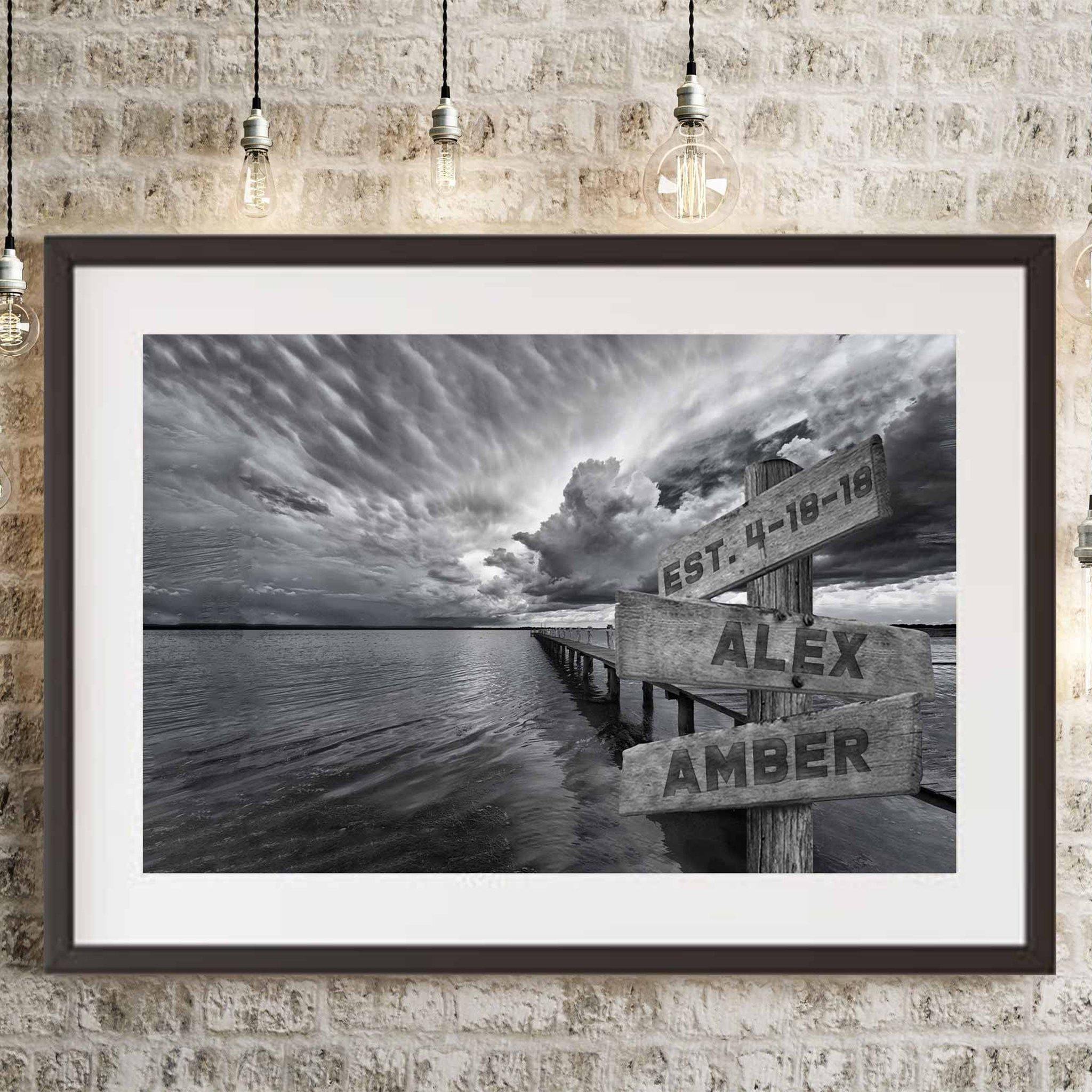 Personalized Directional Sign Poster Prints - Customly Gifts